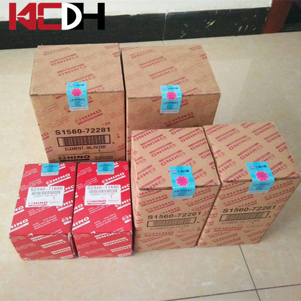 قطع غيار محرك حفارة هينو عنصر فلتر الزيت S1560-72281